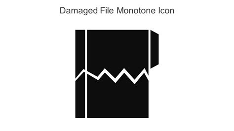 Damaged File Monotone Icon In Powerpoint Pptx Png And Editable Eps Format PPT Template