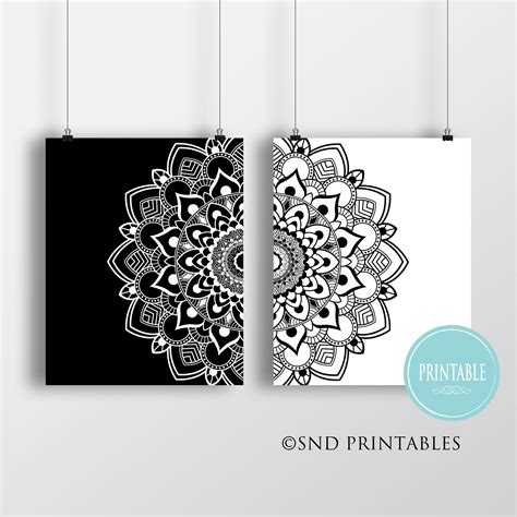 Mandala Wall Art White At Samantha George Blog