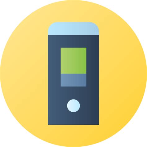 Audio Recorder Flat Circular Gradient Icon