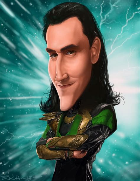 Loki Tom Hiddleston By Rico3244 On Deviantart Funny Caricatures Tom