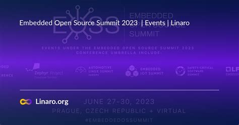 Embedded Open Source Summit 2023 Events Linaro