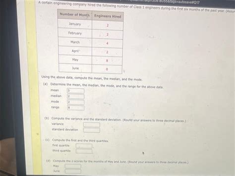 Solved B Compute The Variance And The Standard Deviation Chegg