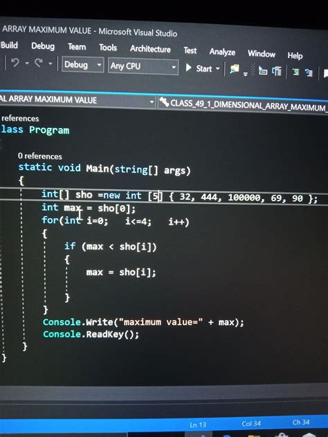 Muhammad Afnan On Linkedin Coding Csharp Programming Arrays