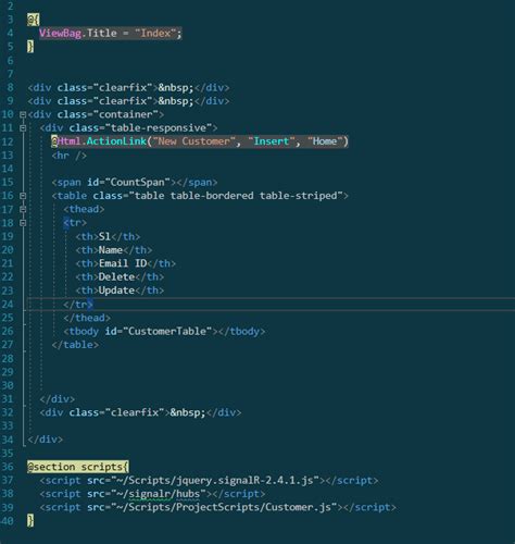 signalr with asp mvc 5