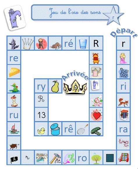 Jeux Des Sons Sanleane Fr Jeu De L Oie Des Sons Cp Ce1 A18619064 Read In French