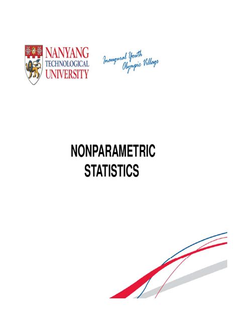 cv6422 nonparametric statistics pdf nonparametric statistics median