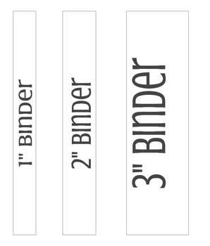 Editable Binder Covers And Spines Binder Labels Label Templates
