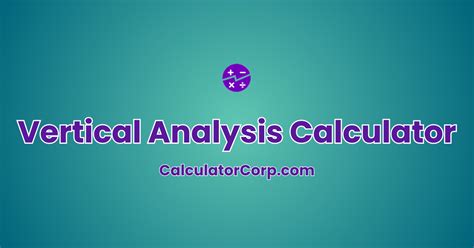 Vertical Analysis Calculator Get Financial Statements By Percentage