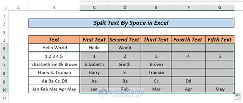 How To Split Text By Space With Formula In Excel 5 Ways Exceldemy