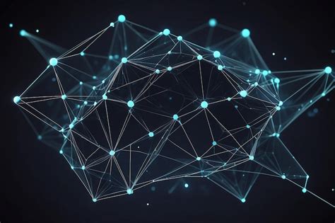 Premium Photo Abstract Polygonal Space Low Poly Dark Background With