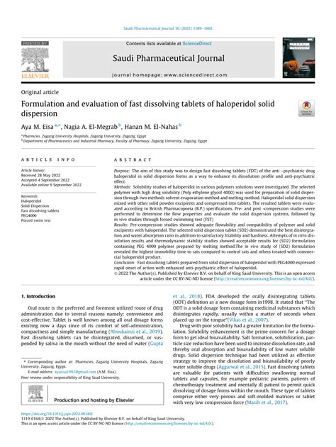 Pdf Formulation And Evaluation Of Fast Dissolving Tablets Of