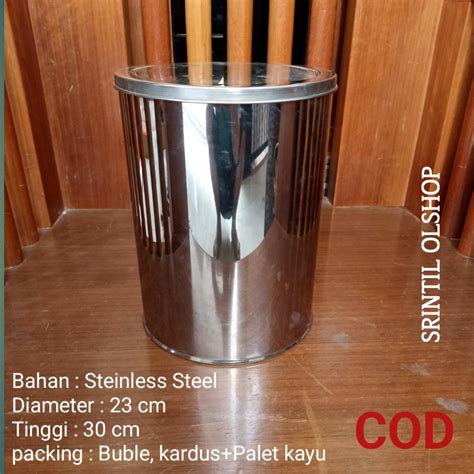 Jual Tempat Sampah Mini Tong Sampah Mini Tong Sampah Serba Guna Steinless Steel Shopee