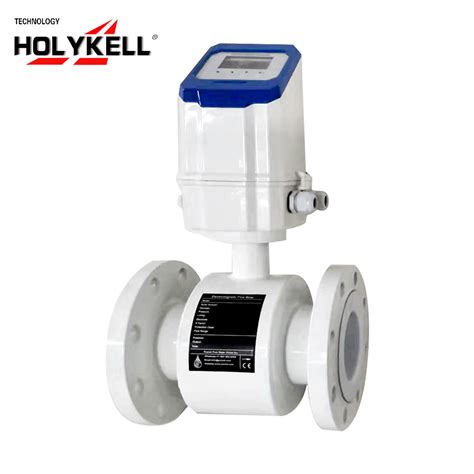 Holykell OLED Display Industrial Chemical Wastewater Magnetic Sewage Flow Meter Liquid Control