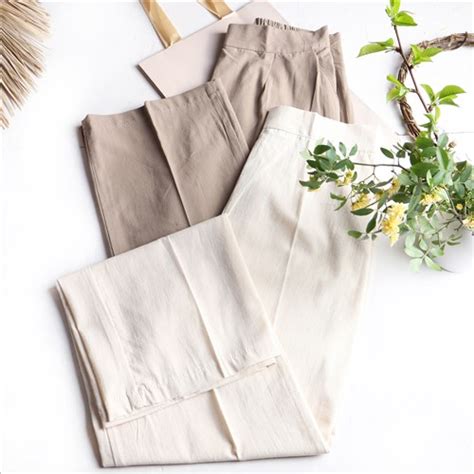 شلوار نیم بگ لینن فروشگاه استایلوس