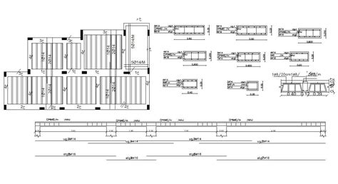 Rcc Slab And Column Beam Structure Design Cad File Cadbull