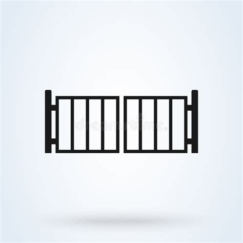 Gate Simple Vector Modern Icon Design Illustration Stock Vector Illustration Of Modern