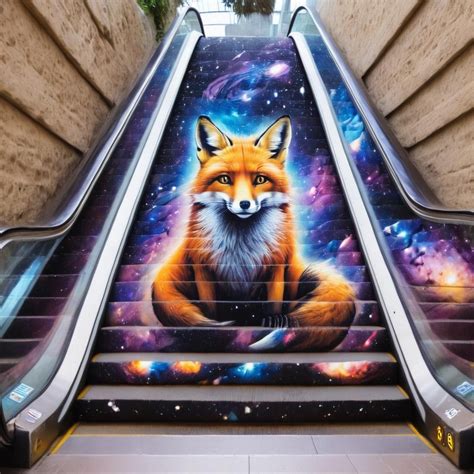 A Fox Galaxy Escalator Art