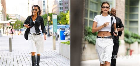 Наймодніші шорти літа 2023 як носити ідеї образів фото Oboz Ua