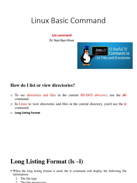 linux list command pdf computer file command line interface