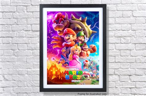 The Super Mario Bros Movie 2023 Movie Poster A5 A4 A3 A2 A1 Etsy Uk