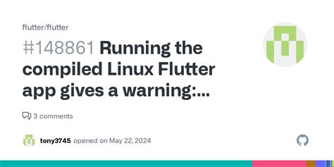 Running The Compiled Linux Flutter App Gives A Warning Libegl Warning Egl Failed To Create
