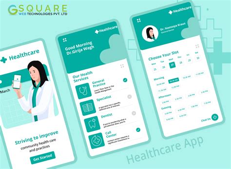 top notch healthcare app development behance