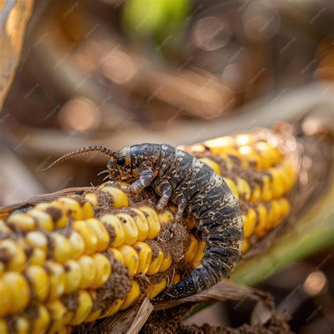 Premium Photo Many Worms Eats Corn Cobs On Corn Field Hungry Caterpillars Eats Corn Cob Fall