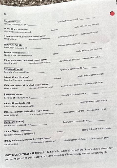Solved Compound Pair Formula Of Compound Formula Of Chegg Com