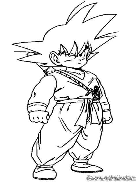 Gambar Sketsa Kartun Dragon Ball Sobsketsa