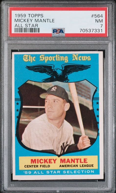Mickey Mantle 1959 Topps 564 All Star Price Guide Sports Card Investor