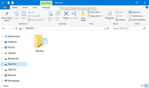 move location of searches folder in windows 10 tutorials