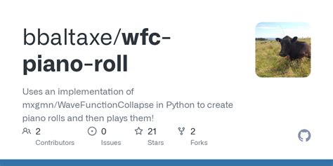 github bbaltaxe wfc piano roll uses an implementation of mxgmn