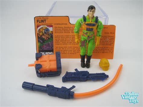 1991 Hasbro Gi Joe Eco Warriors Flint With Filecard 315r
