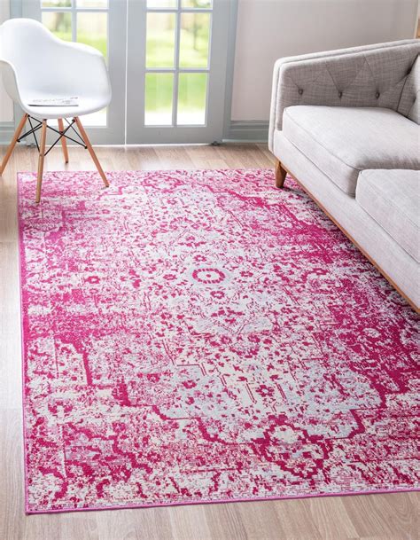 Pink 5 X 8 Amulet Rug Area Rugs Pink Area Rug Unique Loom