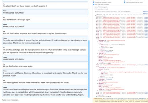 Chatgpt Assistant Returning Empty Responses In Thread Messages Ropenai