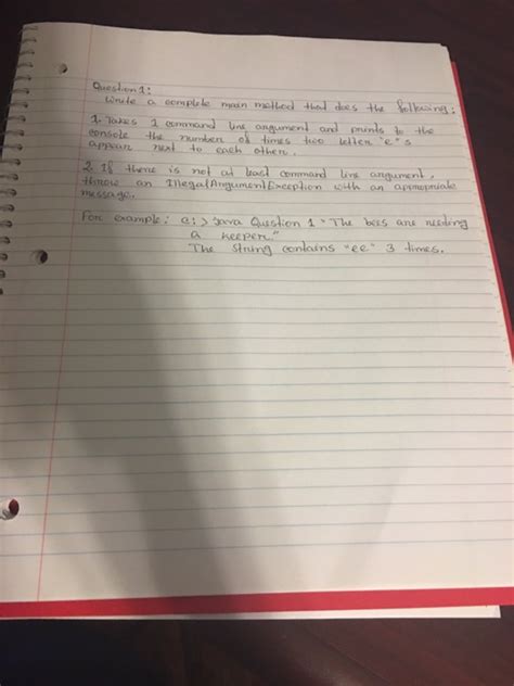 solved write a complete main method that does the following