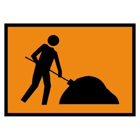 Box Edge Sign Roadwork Ahead Au