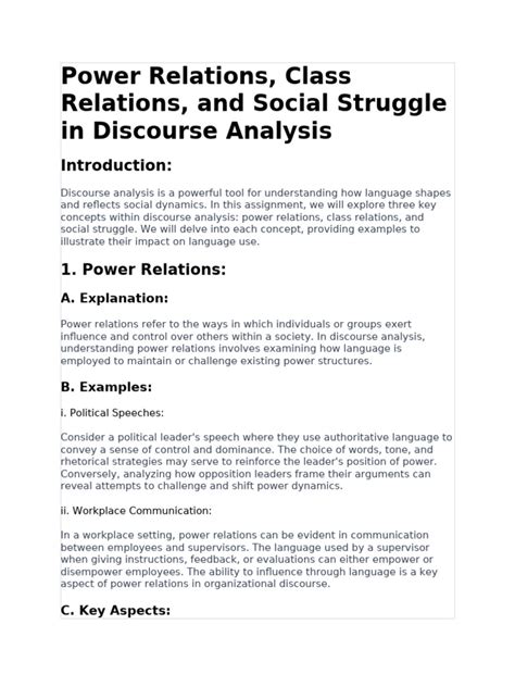 Power Relations Pdf