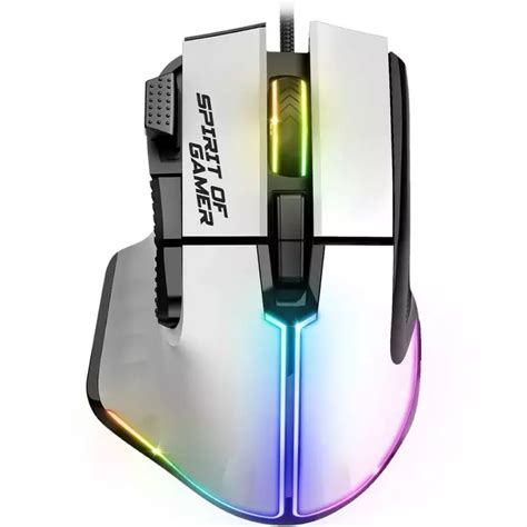 Souris Spirit Of Gamer Pro M Artic Rgb Gaming S Pm Rgbwt