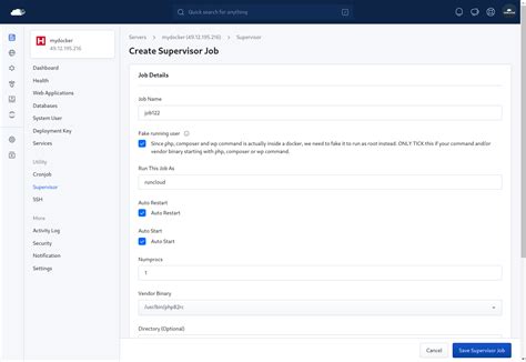 Setting Up Cron And Supervisor Jobs For Docker Servers Runcloud Docs
