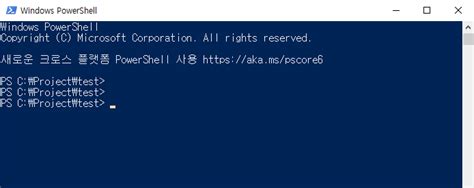 파워쉘power Shell 에서 윈도우 명령 Cmd 실행하기