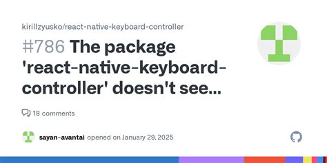 The Package React Native Keyboard Controller Doesnt Seem To Be Linked · Issue 786
