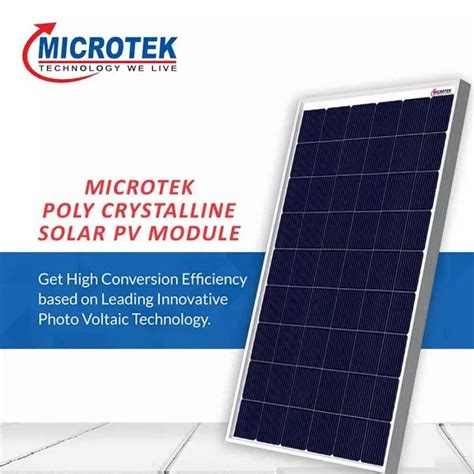 Microtek 165w Polycrystalline Solar Panel At ₹ 6600 Piece Microtek