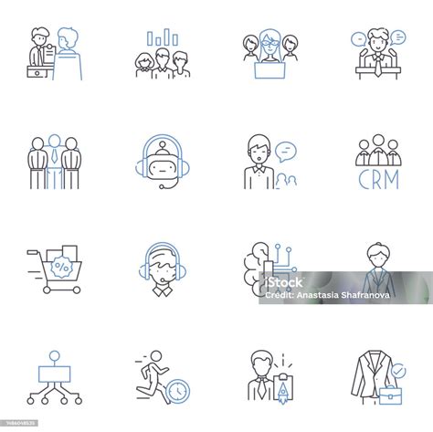 방향을 제시하는 선 아이콘 모음입니다 내비게이션 가이드 길찾기 포인터 푯말 지도 경로 벡터 및 선형 그림 나침반 화살표 표시 개요 표지판 세트 개인 지도 교사에 대한 스톡