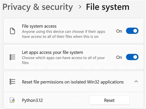 sandboxing python with win32 app isolation windows developer blog