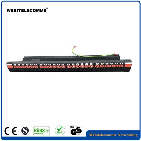 Cat 6A Electronic Shielded Patch Panel Shielded Patch Panel And Cat5e Patch Panel