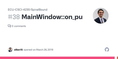 Mainwindowonpushbuttondeleteeventclicked · Issue 38 · Ecu Csci 4230spiralbound · Github