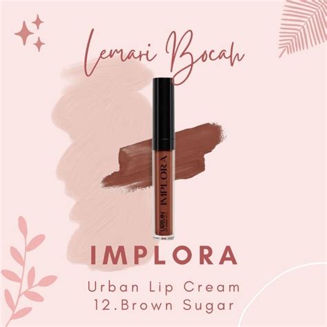 Jual Implora Urban Lip Cream Matte 12 Brown Sugar Shopee Indonesia