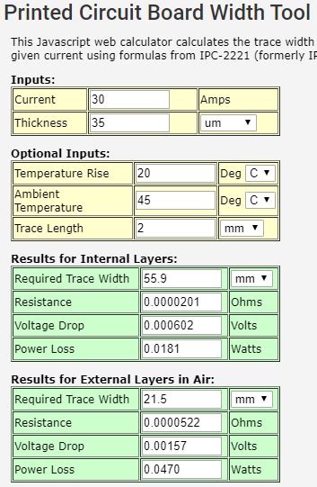 Copper Current Density For Simulations Using Quick And Dirty PCB