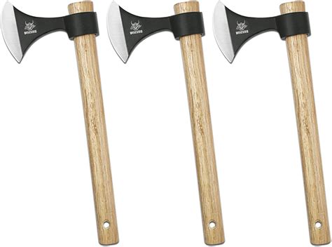 Wicing Throwing Axes 3 Pack 162 Inch Throwing Tomahawks High Carbon